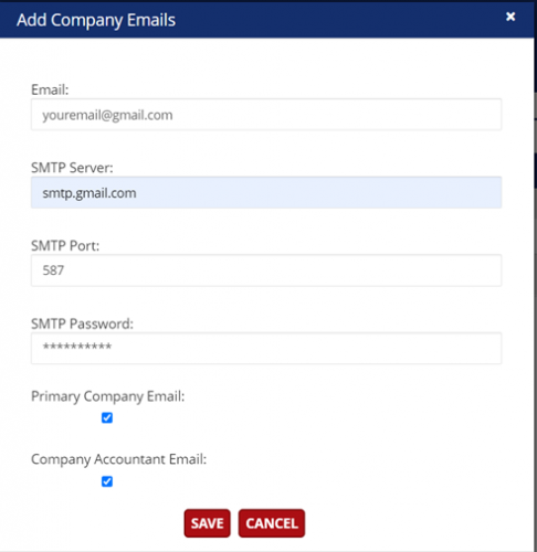 How to setup outbound emails - NRCIA