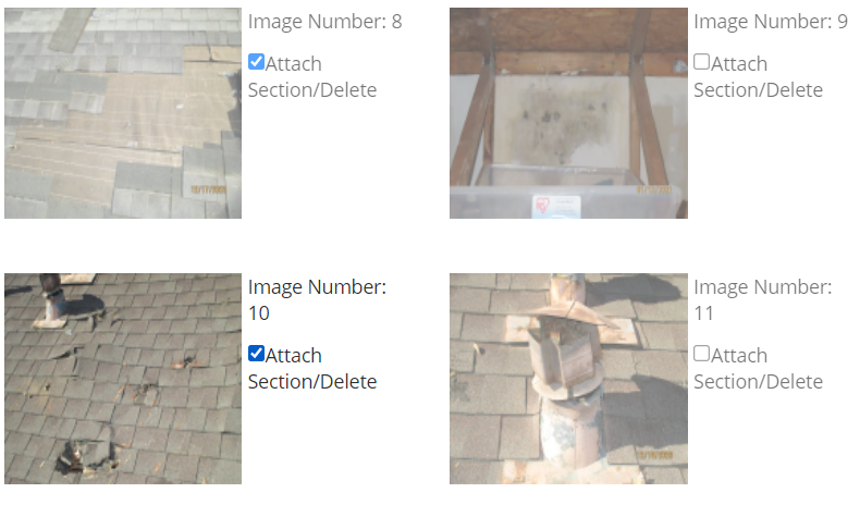 How to add observations to multiple inspections photos - NRCIA
