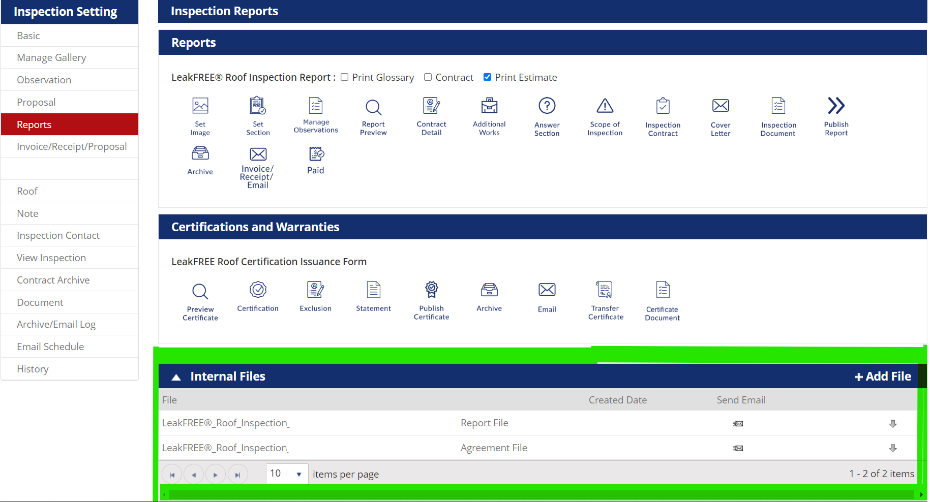 How to publish reports - NRCIA