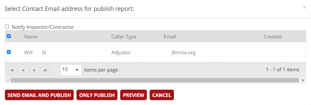 How to publish reports - NRCIA